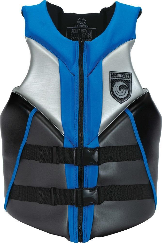 Mens V Neo Vest Blue - Wake & Jetski | Hyper Ride