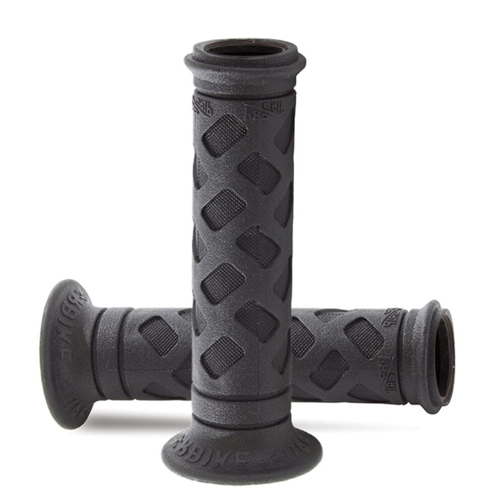 Black Soft Touch Road Grips Open End 125Mm - Moto | Hyper Ride