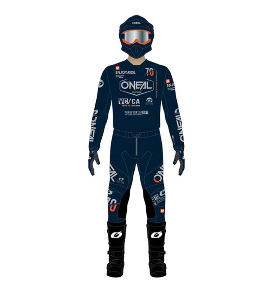 2026 Element Jersey Brand Navy Blue Grey - Moto | Hyper Ride