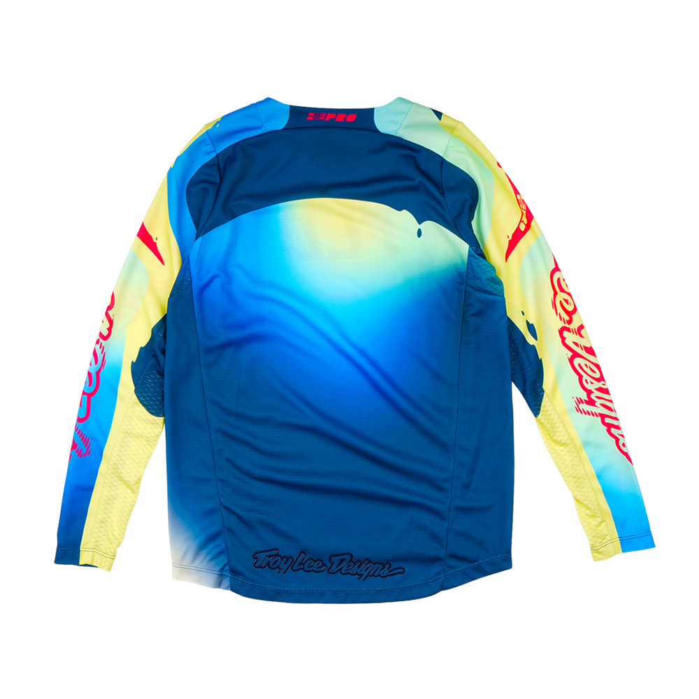 Youth Gp Pro Jersey Drip Glo Yellow / Dark Navy - Moto | Hyper Ride
